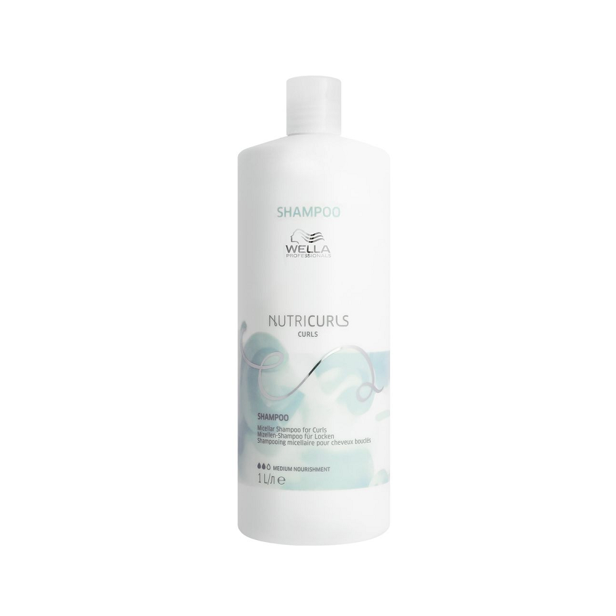 Wella Nutricurls Shampoo Curls - Мицеллярный шампунь для кудрявых волос 1000 мл