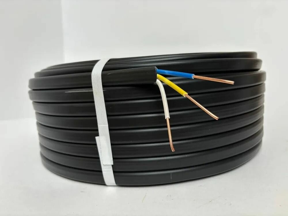 Силовой кабель ООО "Велескаб" ВВГ-нг(A)-LS 3 x 1.5 мм, 100 м, 7400г. ГОСТ 31996-2012 ТУ