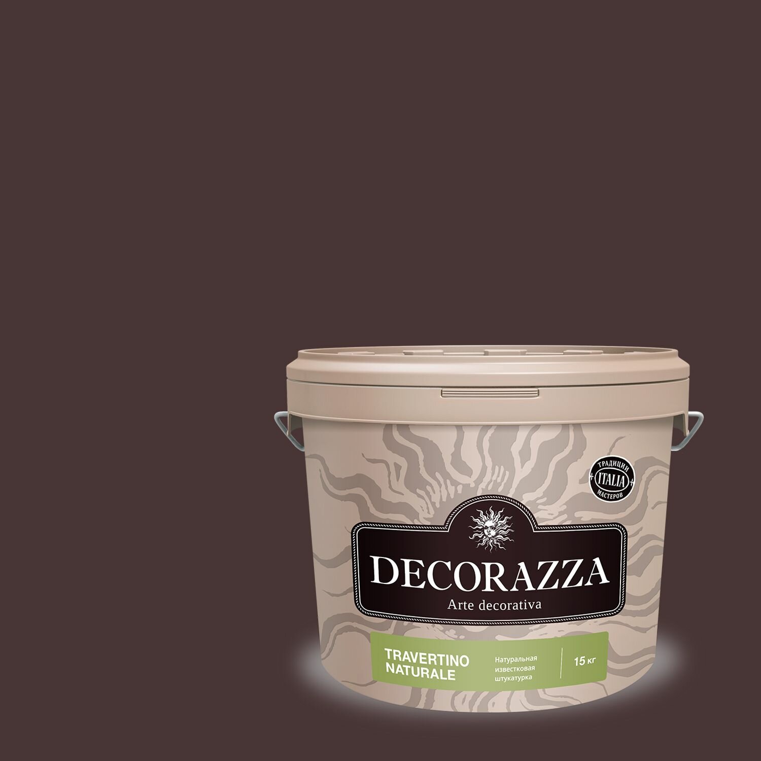 Декоративная известковая штукатурка с эффектом камня Decorazza Travertino Naturale (15кг) TRN 10-27