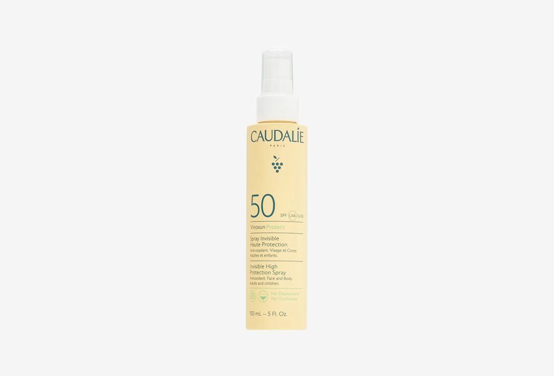 Солнцезащитное молочко-спрей для лица и тела CAUDALIE Vinosun High Protection Spray SPF50 150 мл