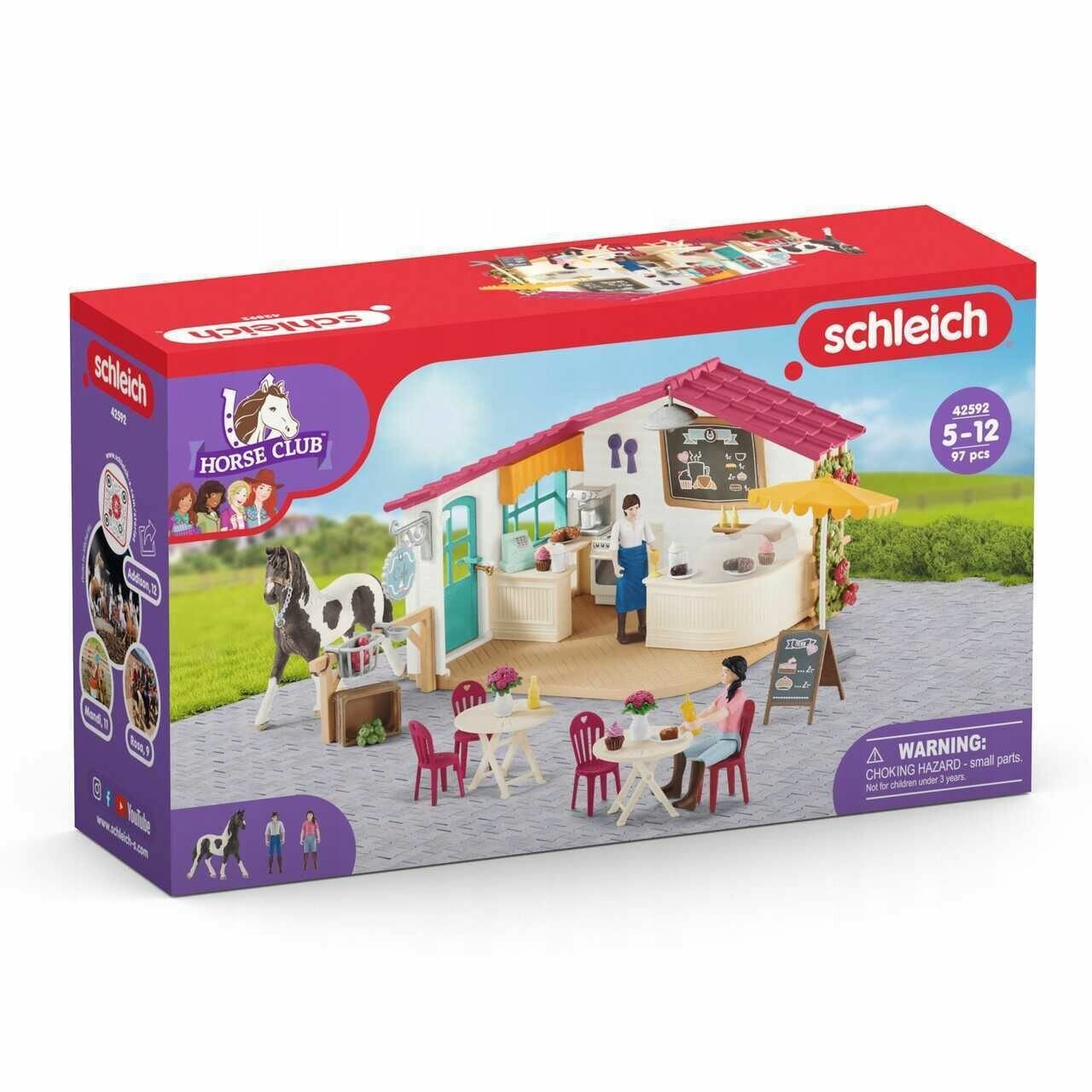 Фигурки Schleich Horse Club - Игровой набор Большое кафе для наездников - Шляйх Лошади 42592