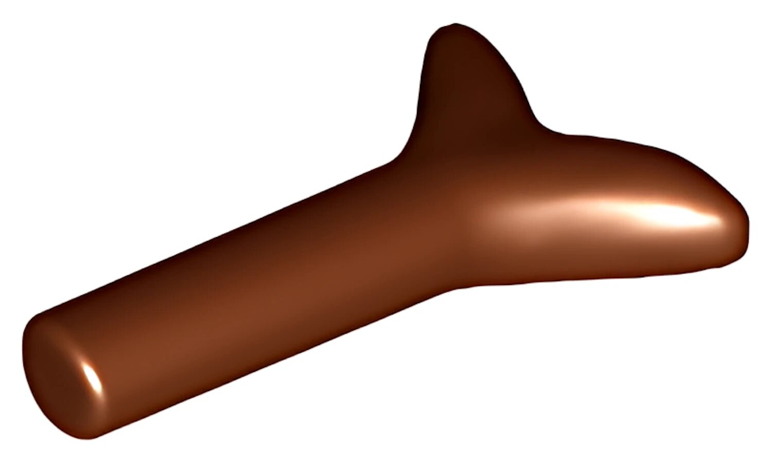 Деталь LEGO Верхушка морковки Lego Carrot Top / Twig 33183 Reddish Brown U