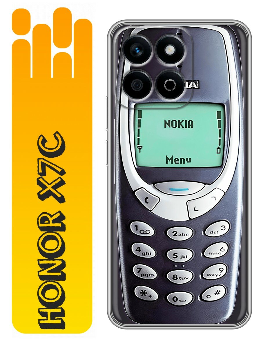 Чехол для Honor X7C 4G с принтом Нокия (Хонор Х7С 4G)