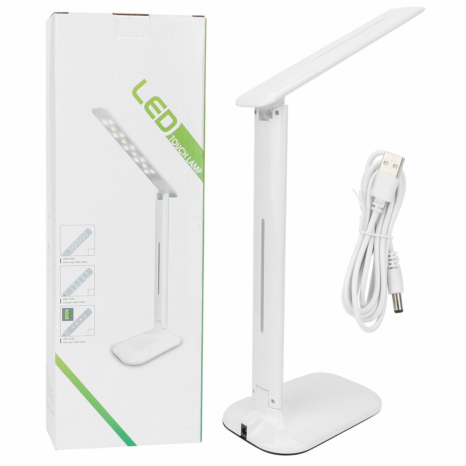 Складная настольная лампа с регулировкой яркости на 3 передачи, светодиодная лампа для маникюра, татуажа бровей и ресниц, портативная USB-лампа