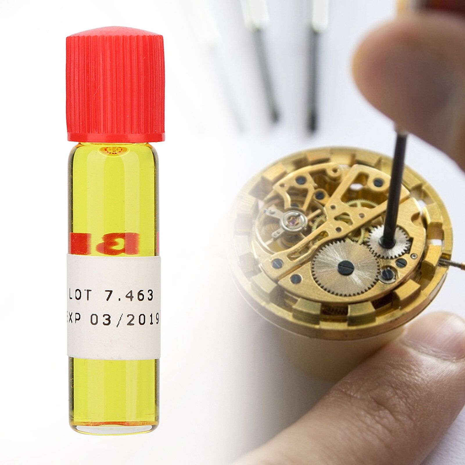 Масло для ремонта часовых механизмов, смазка для наручных часов, 2 мл