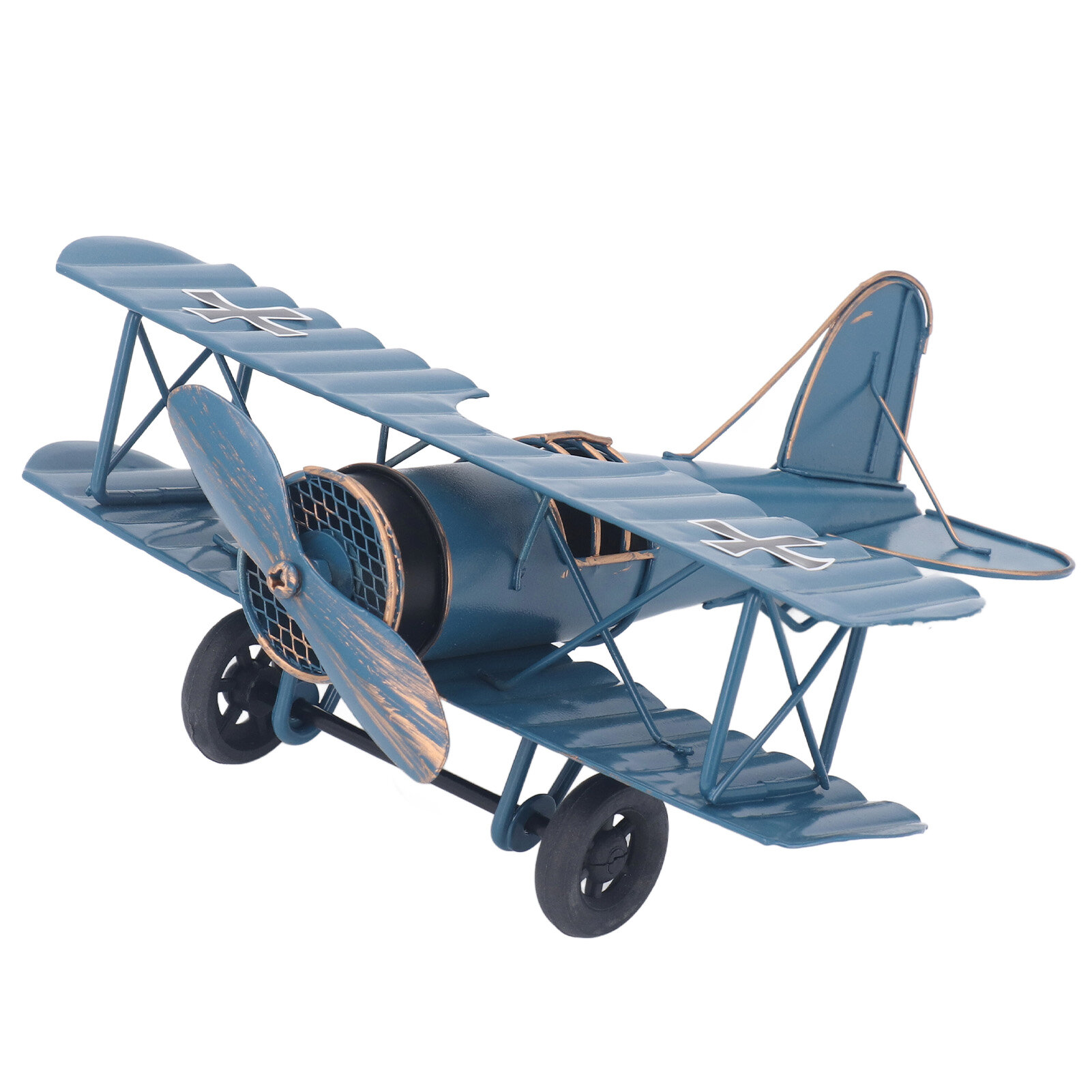 Ретро-модель металлического самолета, винтажная железная фигурка самолета, изысканная декоративная статуэтка самолета для офиса, спальни, книжной полки.