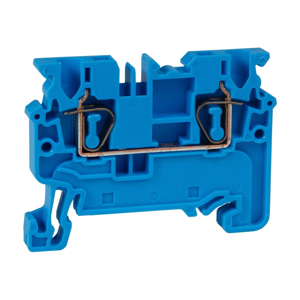 Клемма проходная пружинная КЭАЗ OptiClip CX-2.5-I-BU-24A-(0.2-2.5) син. 289712