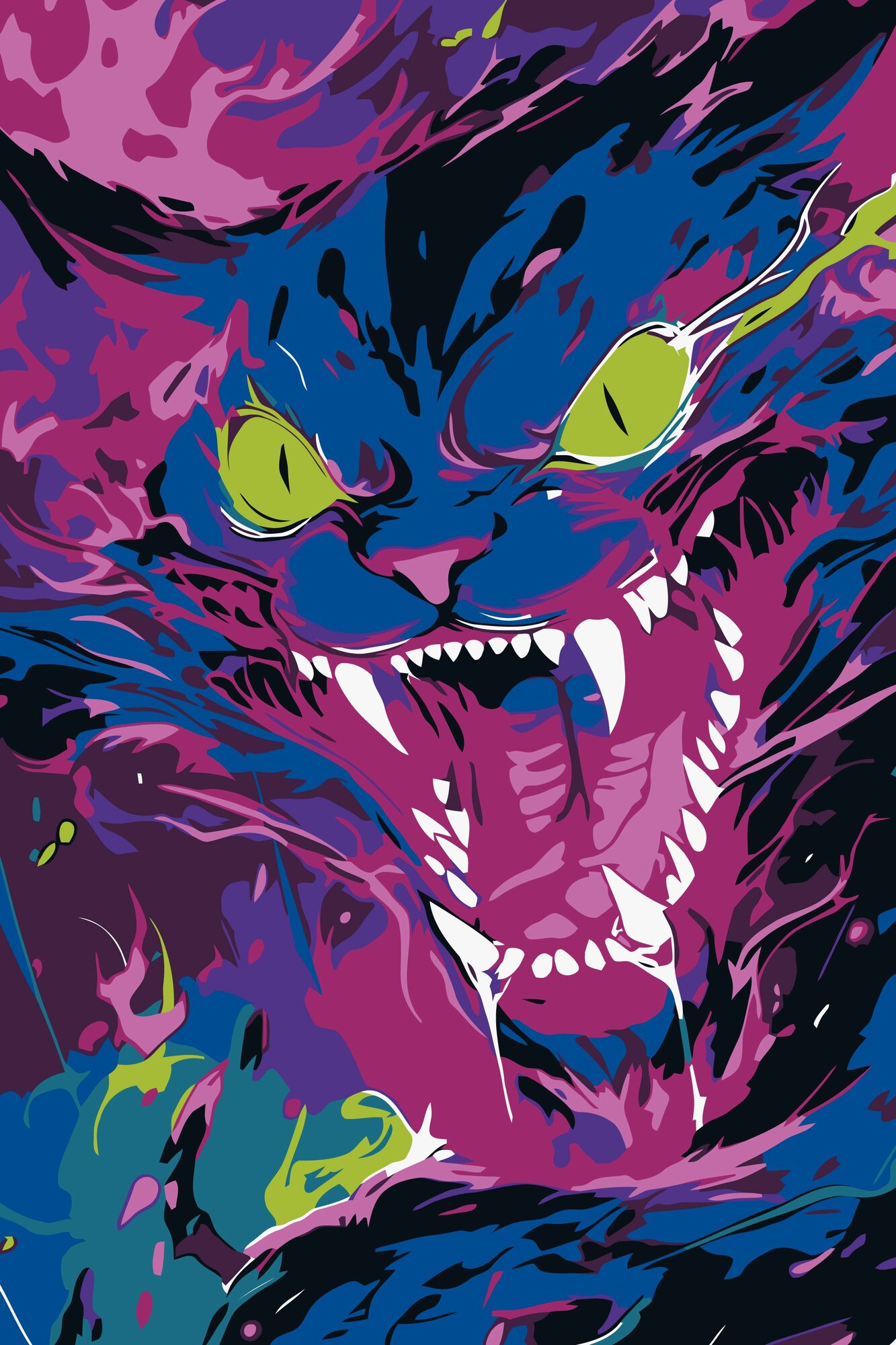 Детская картина по номерам E3012 "Кот" 20x30