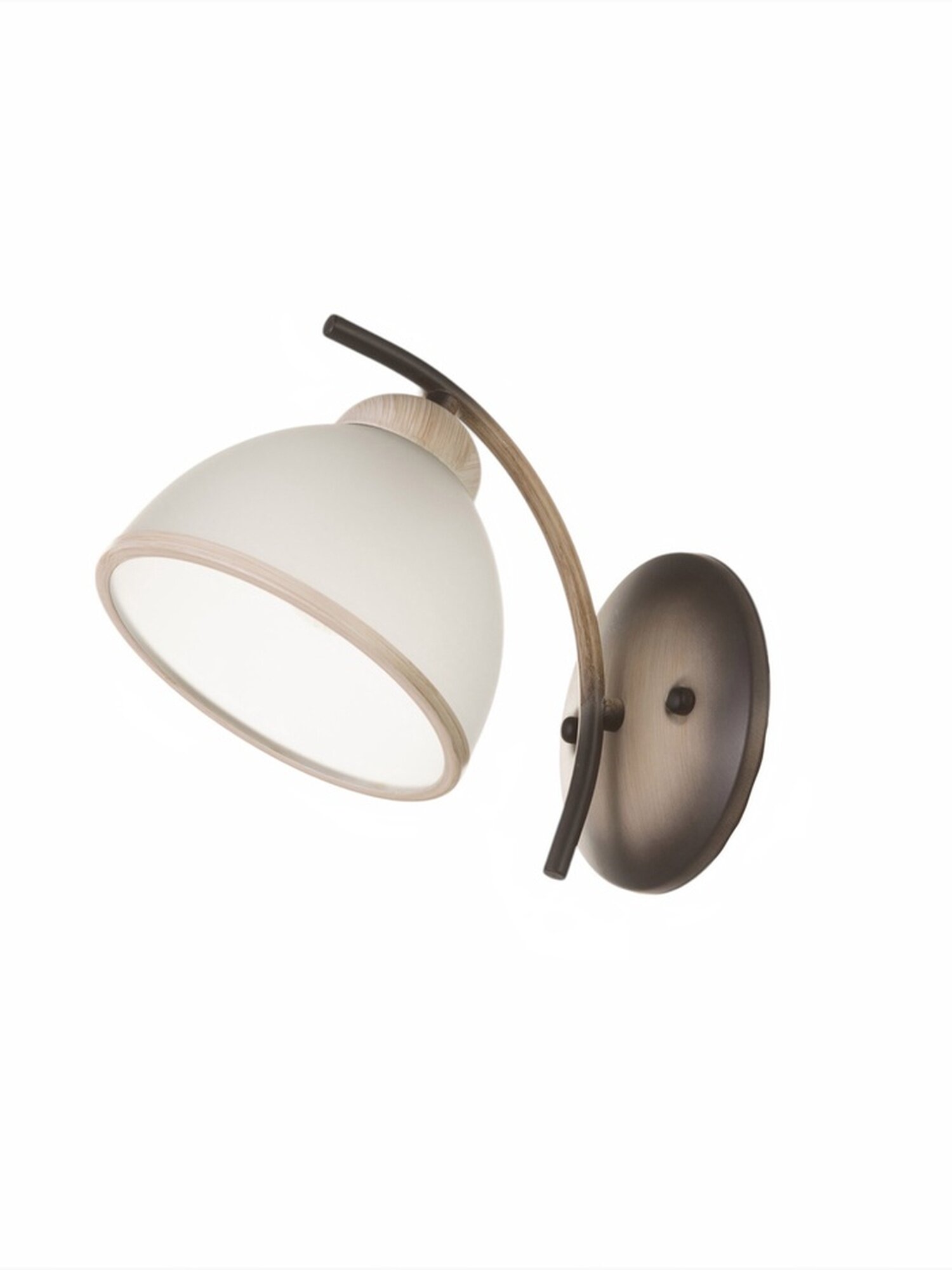 Бра настенное BayerLux «Джина», 1хЕ27, 40 Вт, черно-бежевый, 22×15×16 см