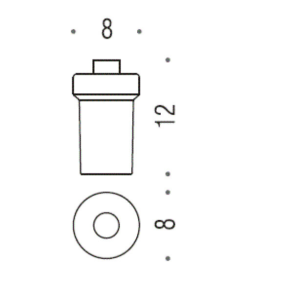 Запасная стеклянная колба для дозатора жидкого мыла Colombo Bart B9354