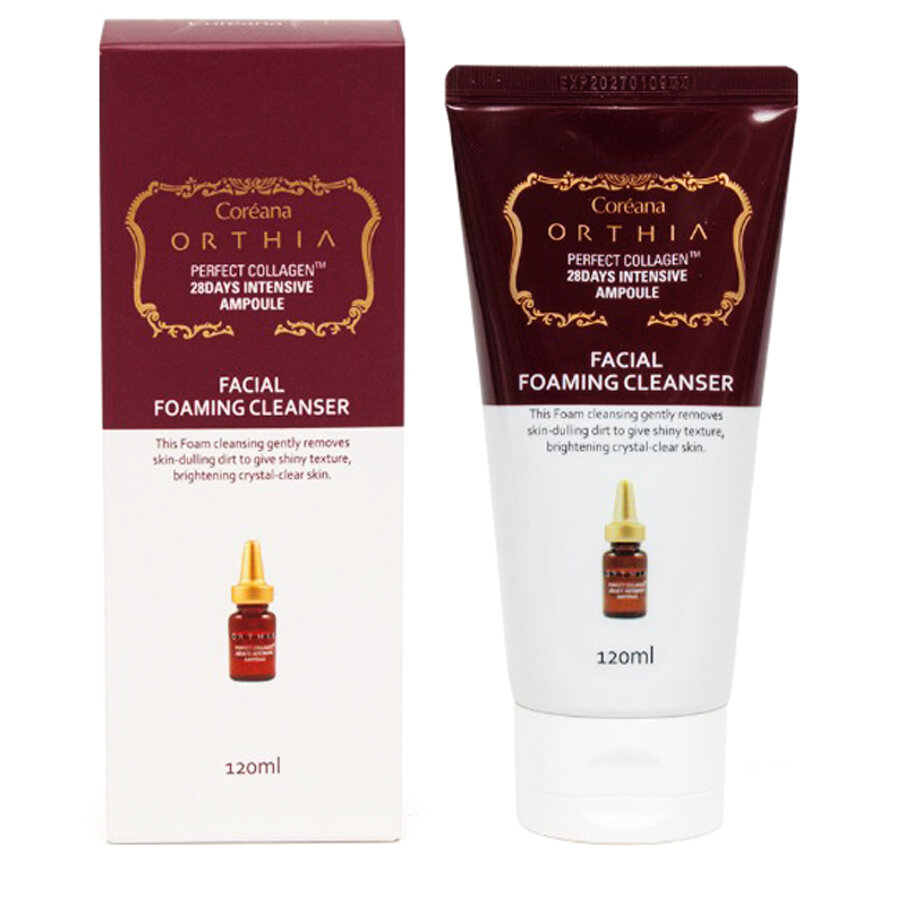 Интенсивная пенка для умывания с ампулой Coreana ORTHIA, 120 мл.