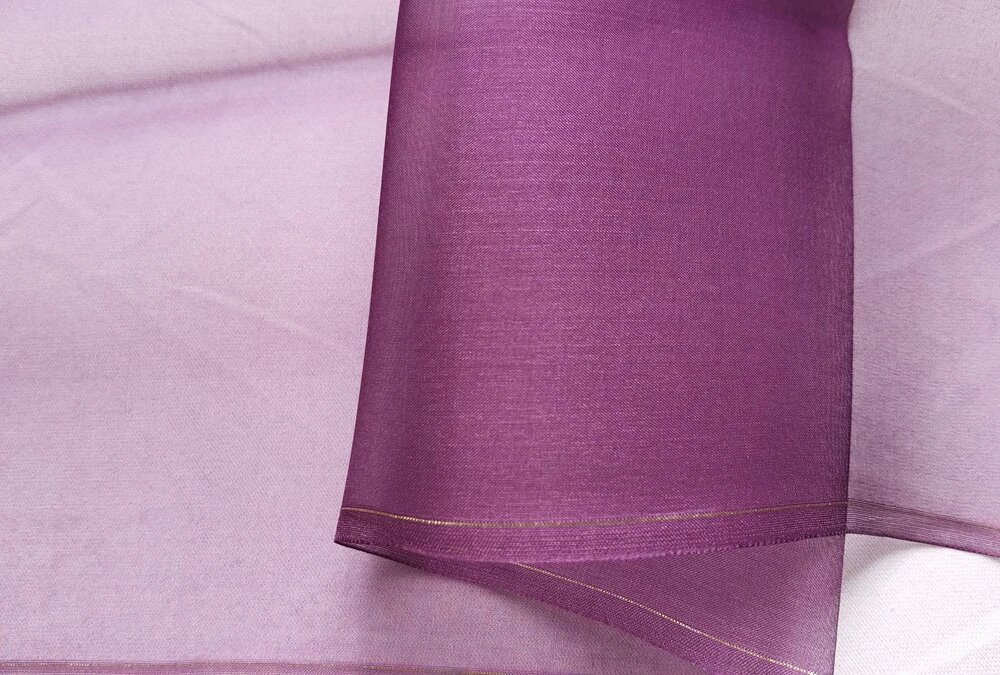 Шелковая органза ткань Shipper Xiao для пошива Фиолетовый, 19 garnet red