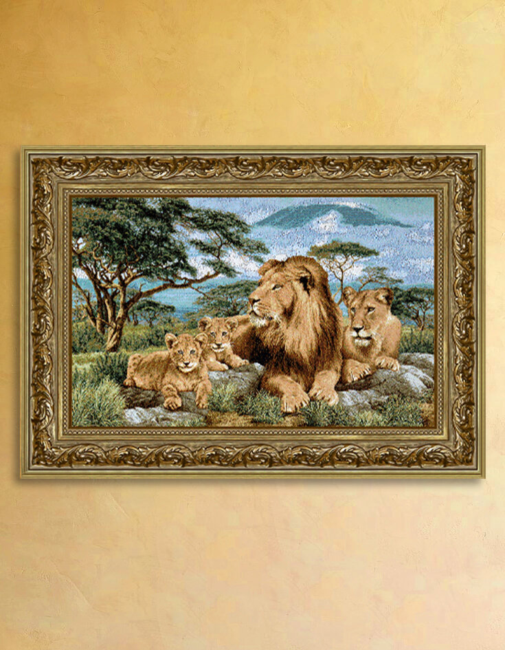 Картина из гобелена Декарт пано гобеленовое в раме на стену тканый гобелен