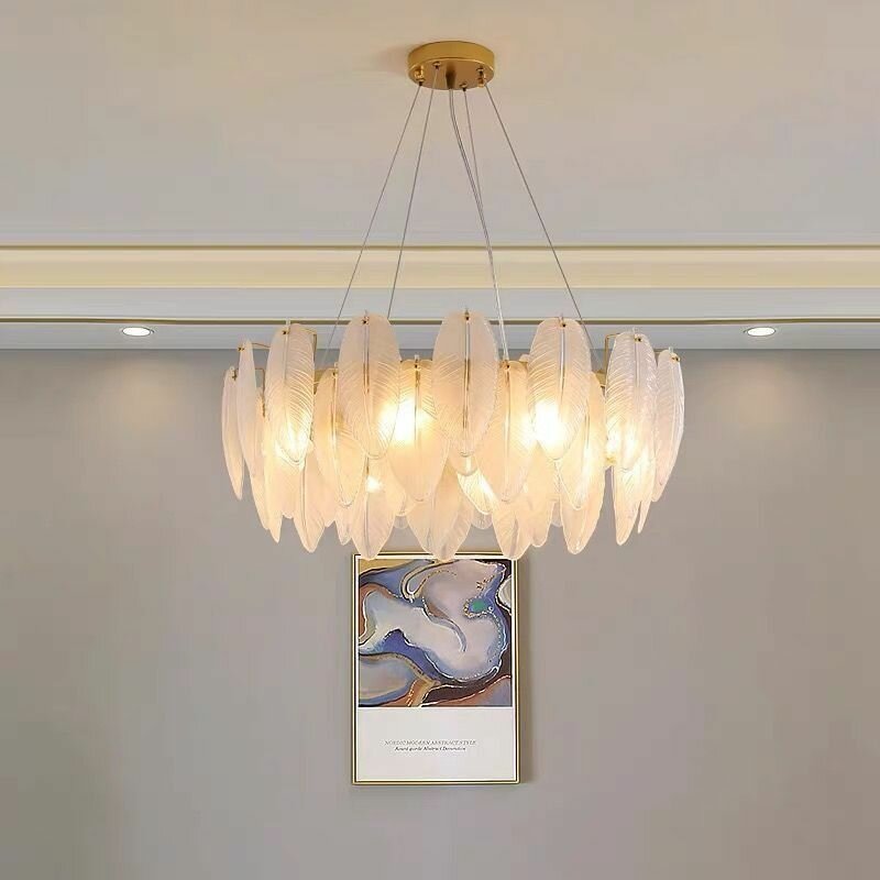 Люстра Xрустальная/люстра хрустальная потолочная Cassina B042-1 Золотой светильник Регулируемый Диаметр 500mm G9 Лампа