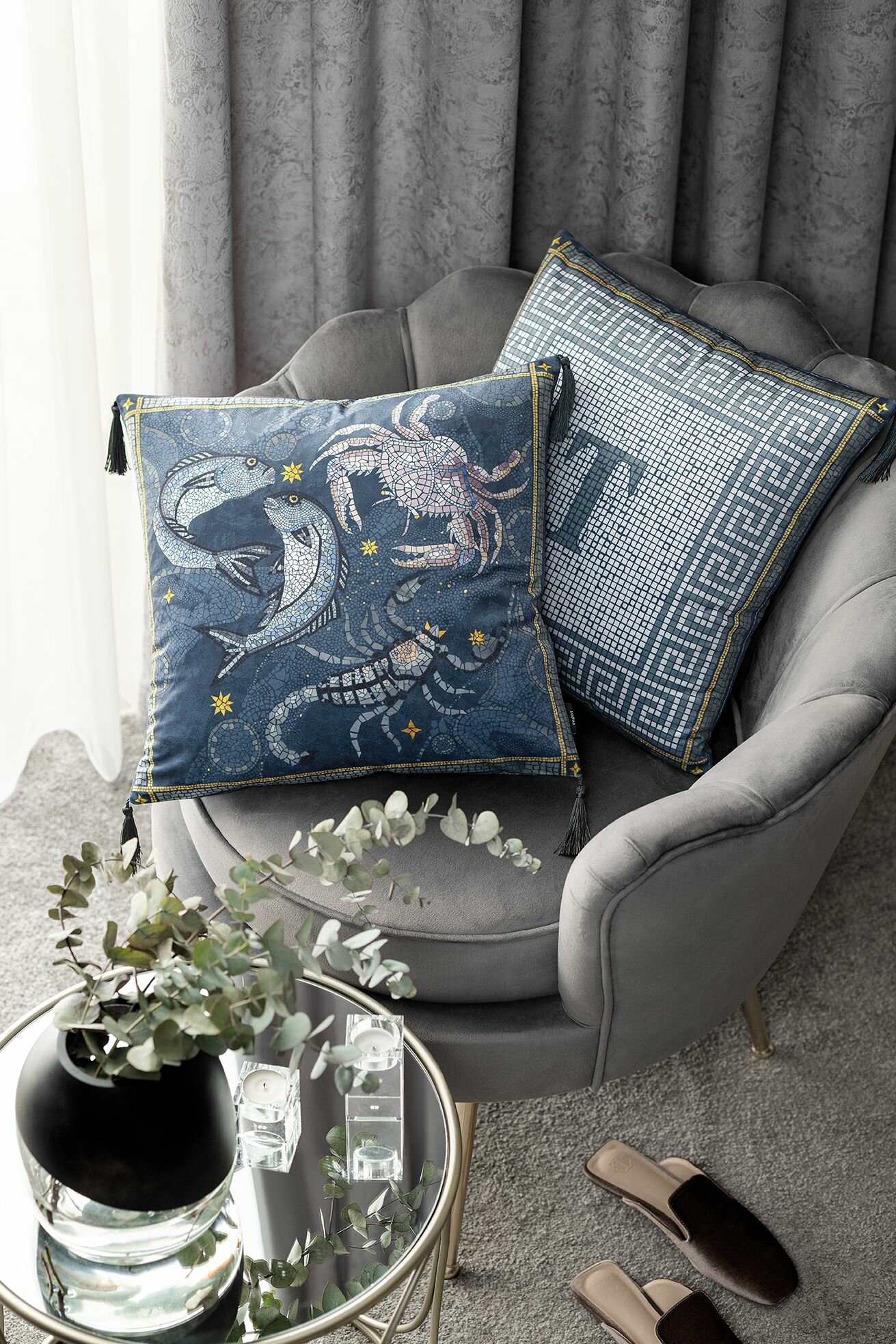 Togas Подушка декоративная "Элементи-Аква" 45x45