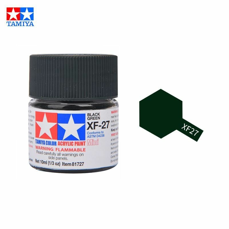 Tamiya XF1-XF93 Покраска моделей Водяной лак матовый 10 мл