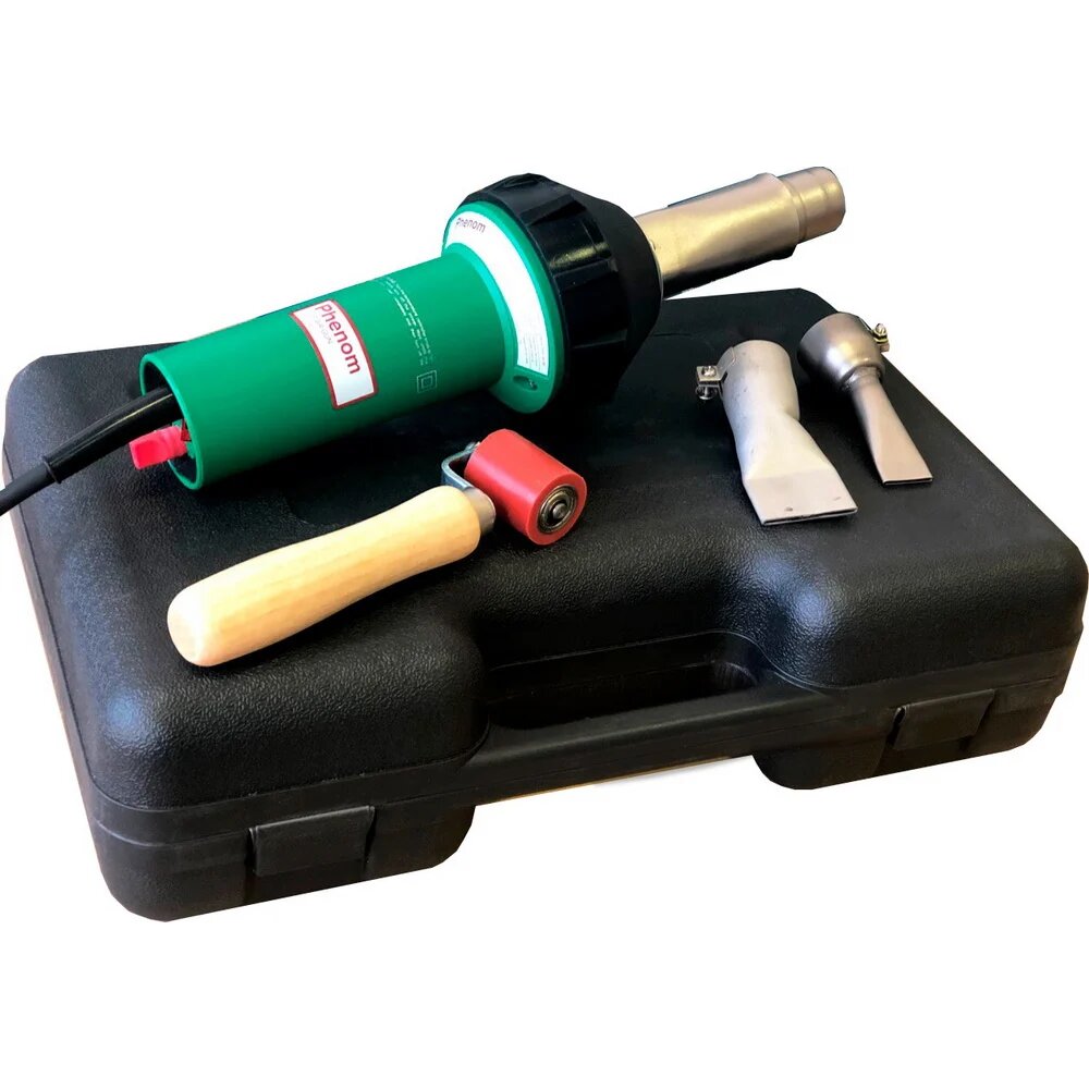 Rotorica Набор для сварки внахлест в комплекте с феном PHENOM ECO, щелевыми насадками 20мм, 40мм и прикаточным силиконовым роликом 40мм 5100705B-K