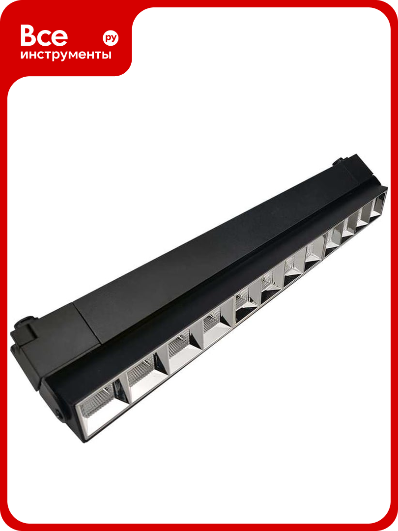 Светодиодный светильник Jazzway трековый PTR 2130R 30Вт 4000К IP40 60град. 400мм BL черный 5031609, светодиодная