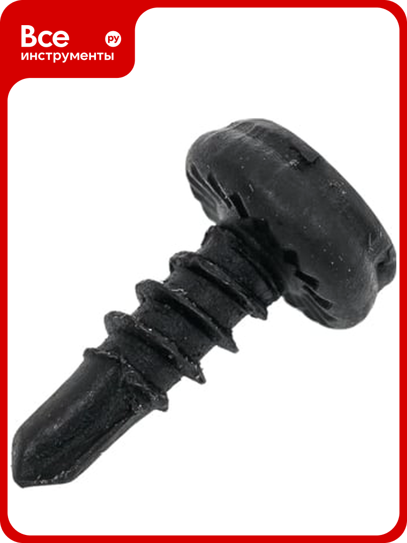 Саморез ШСММ Tech-Krep св. 3.5x9.5 (1 кг) - пакет /Zitar 154720, стальной, 2 мм