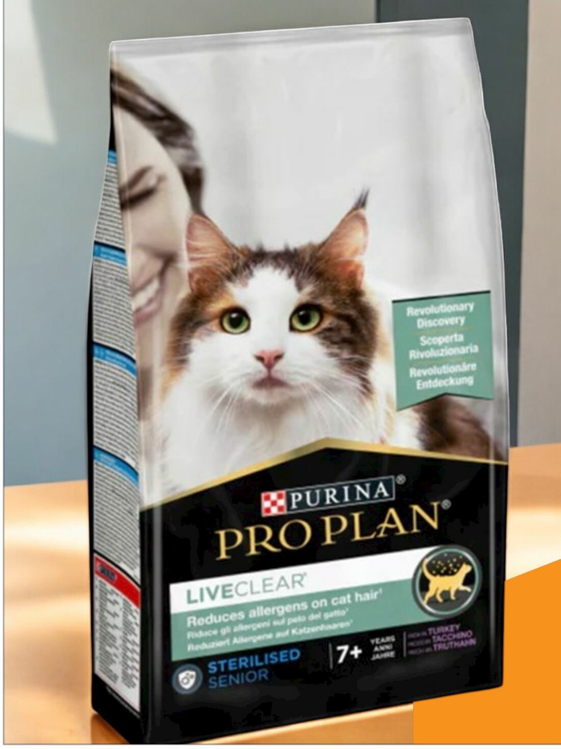 Pro Plan LiveClear сухой корм для стерилизованных кошек старше 7 лет индейка