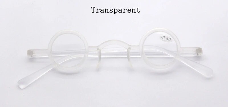 HOZLO Ретро круглые очки для чтения +1.0 ~ +3.0 прозрачный, Белый, +300