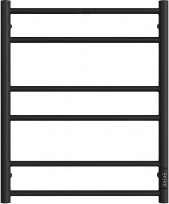 Полотенцесушитель электрический Двин L neo 60/50 чёрный матовый