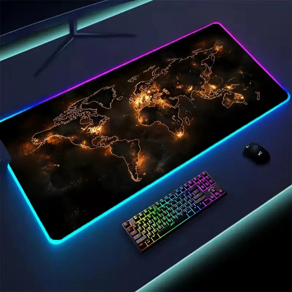 Коврик для мыши Mairuige XXL RGB 700x400x4mm, черный