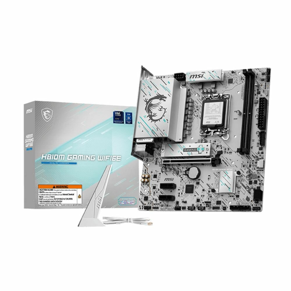 Материнская плата MSI H810M GAMING WIFI6E, LGA1851, Intel H810, Micro-ATX, RTL (H810M GAMING WIFI6E)
