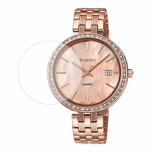 Скрин Мобайл защитный экран для часов Casio SHE-4052PG-4A из гидрогелевая плёнка прозрачная