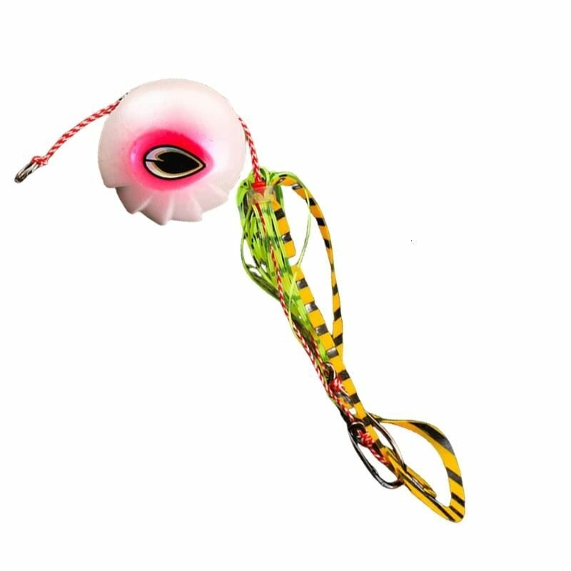 Искусственная приманка Kabura Jig для ловли окуня, Розовый белый - 80g