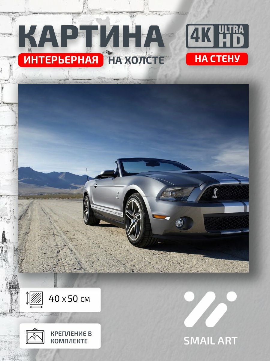 Картина на холсте интерьерная 40 на 50 на стену Автомобиль car для офиса авто дизайн декор