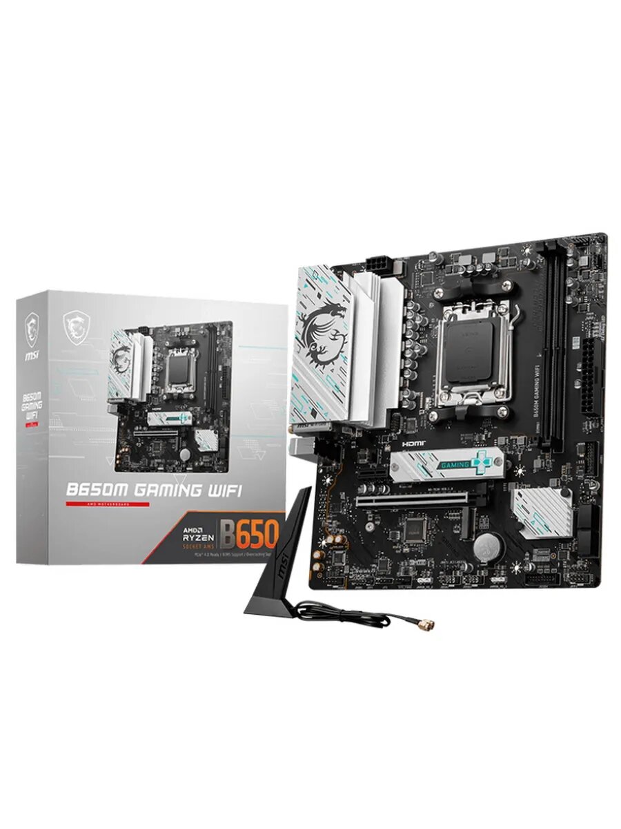 Материнская плата B650M GAMING WIFI AM5 AMD B650 mATX RTL