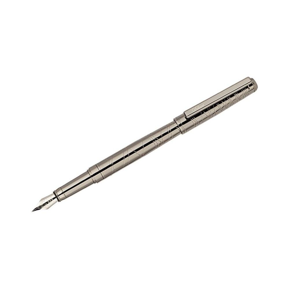 Delucci CPs_81420 Ручка перьевая delucci mistico черная, 0,8мм, корпус оружейный металл, подарочная упаковка