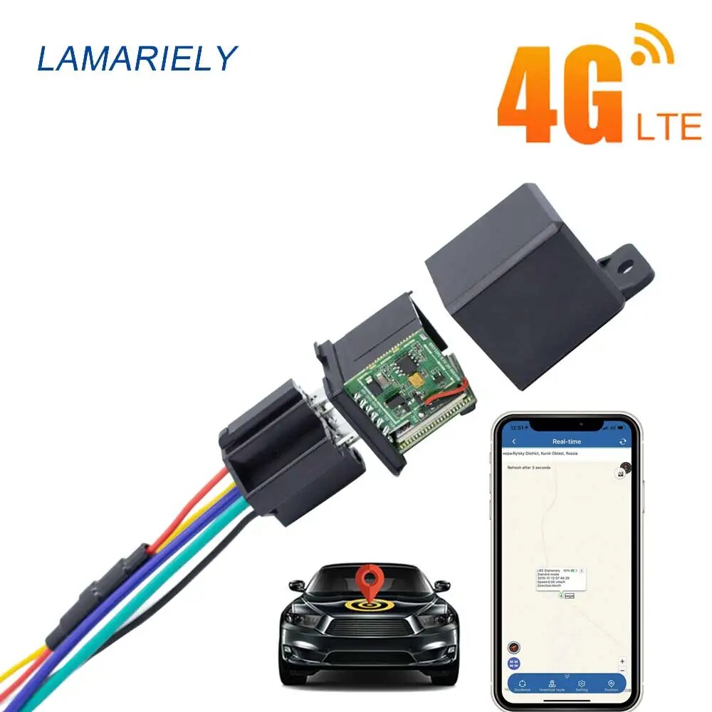 4G GPS-реле Мини GPS-трекер Автомобильный 2G 4G Мотоцикл Встроенный аккумулятор Отключение масла 4G Трекер Авто GPS-локатор Отслеживание Ударная сигнализация