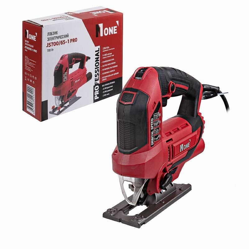 Лобзик NUMBER ONE элек. JS700/65-1 PRO (700Вт,65/6мм,0-3000ход/мин) 2.3кг