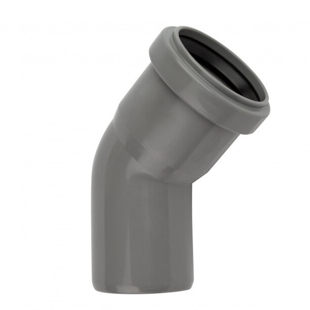 Колено канализационное РТП d50 мм угол 30 градусов
