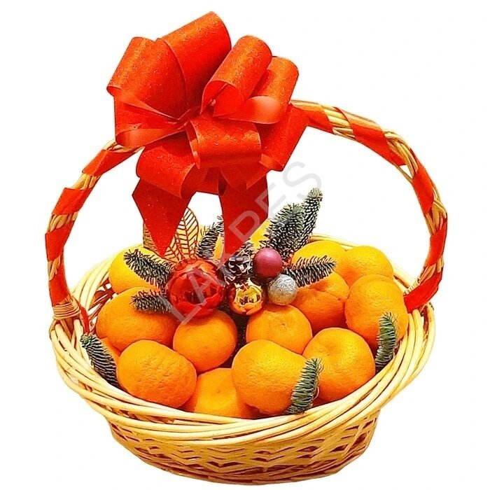 Композиция мандарины в подарок