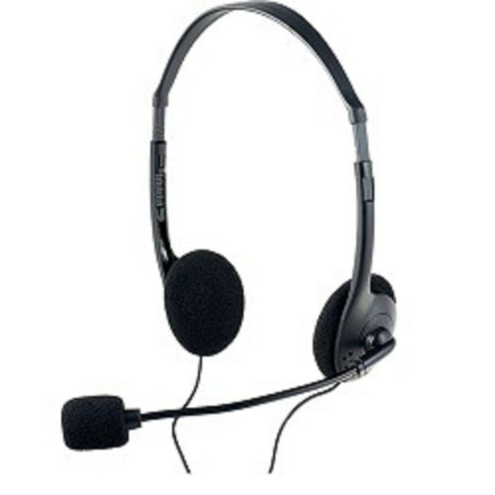 Perfeo Наушники стерео гарнитура накладная CHAT черная PF-CHAT-BLK PF-FLD-BLK