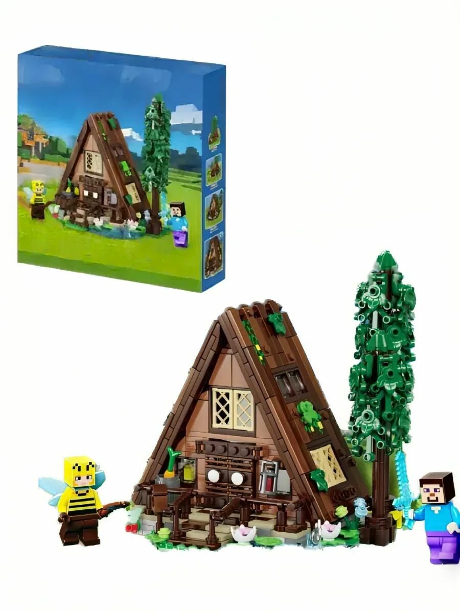 Конструктор Майнкрафт Дом-шалаш 554 дет MG2113