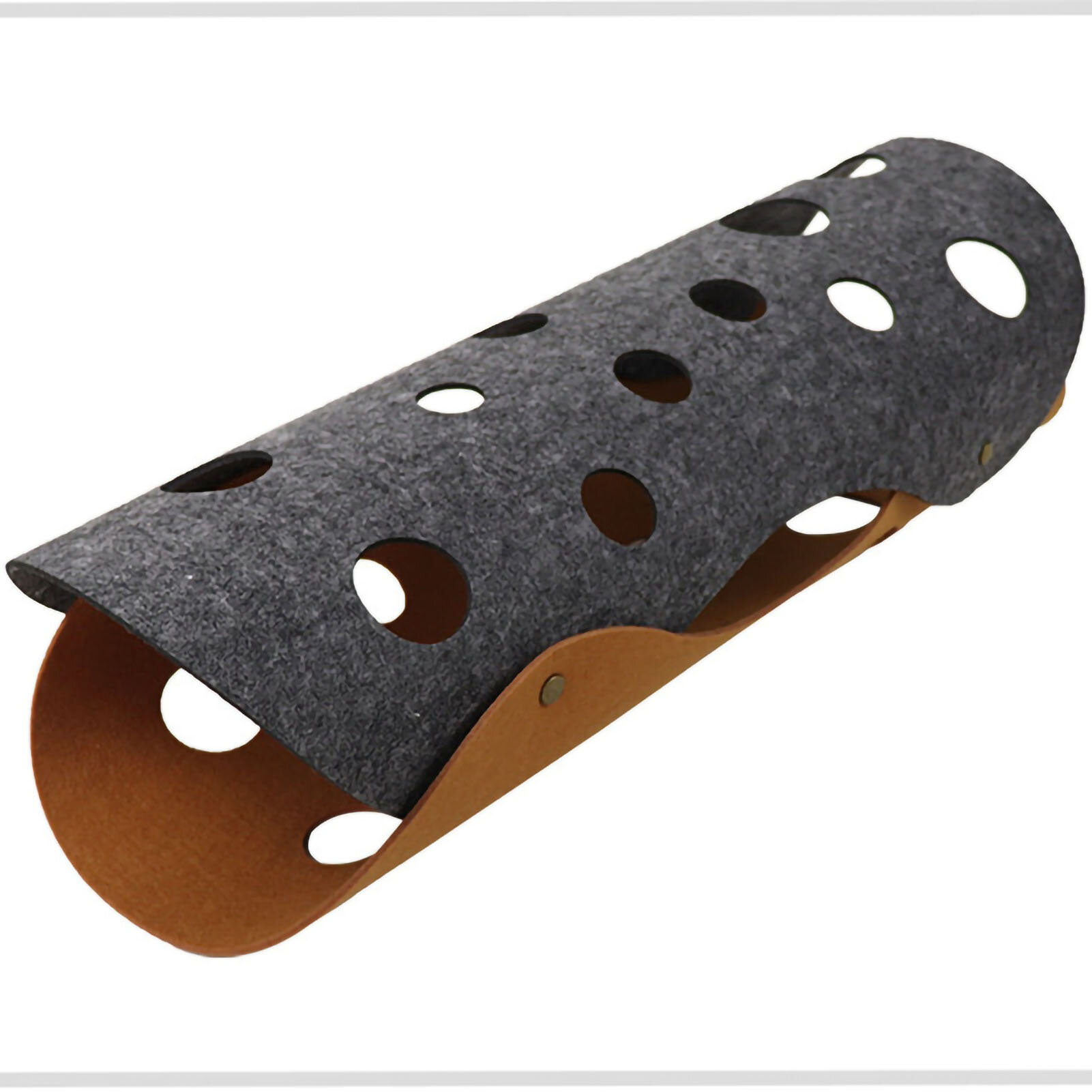 Войлочный туннель для кошек, износостойкий, интерактивный, складной, универсальный, темно-серый и коричневый.