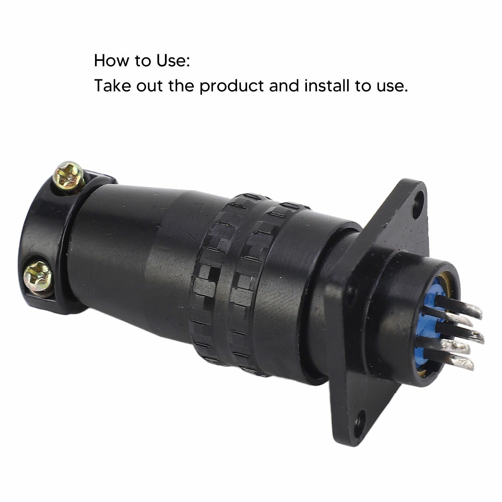 Авиационная вилка, 5-контактная вилка, розетка, латунный контакт, переменный ток 400 В для питания