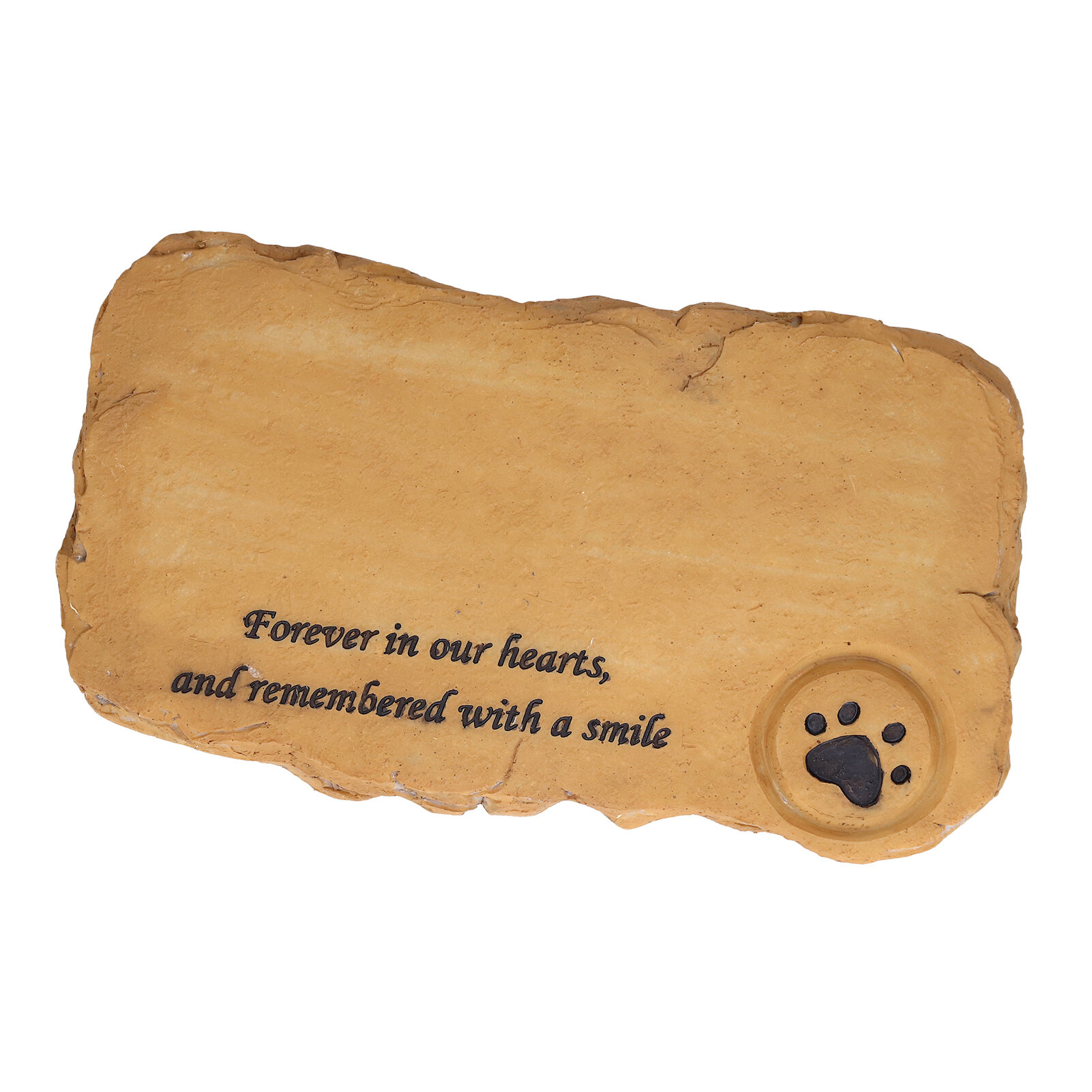 Мемориальный надгробный камень для домашних животных, устойчивый к атмосферным воздействиям смолы, мемориальный садовый камень для домашних животных, садовый уличный декор для двора, кровать B, песочный цвет