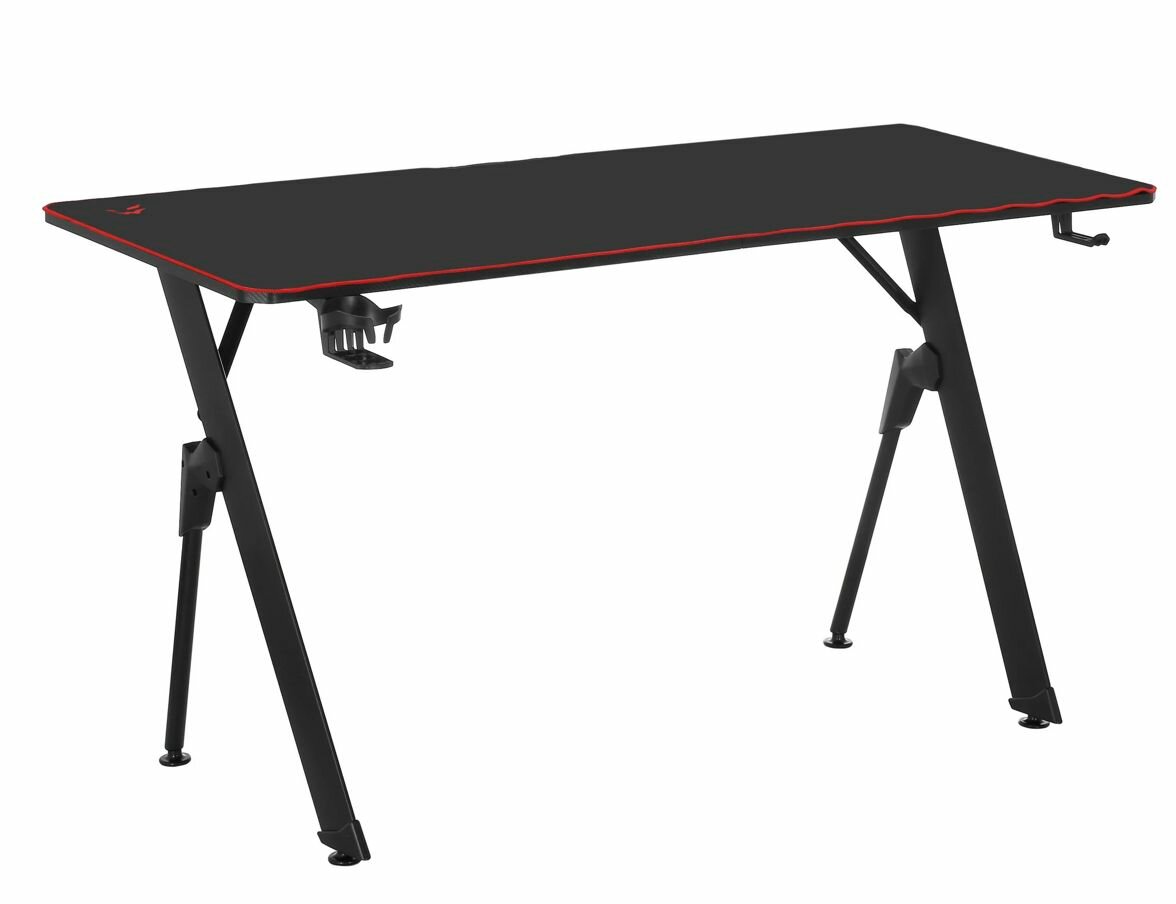 Стол компьютерный (гарантия целости!), геймерский, письменный, игровой, 140 см x 75 см x 60 см, черный, 1 шт.