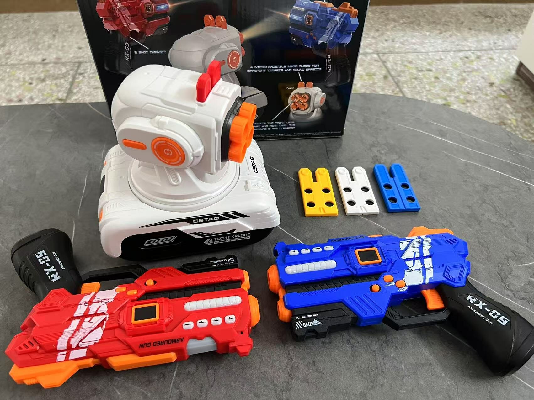 Детская лазерная боевая пушка с проекцией, игрушка звездные войны, НЛО, утка, проекционная игрушка, пистолет для мальчиков