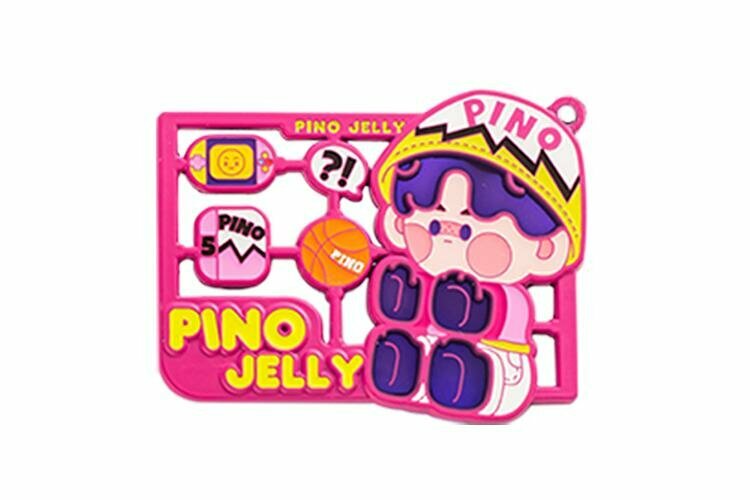 Мерч унисекс POP MART Pino Jelly Your Boy, Candy Badge Pendant, blue, PINOJELLY YOUR BOY - BADGE PENDANT - COMIC BOY