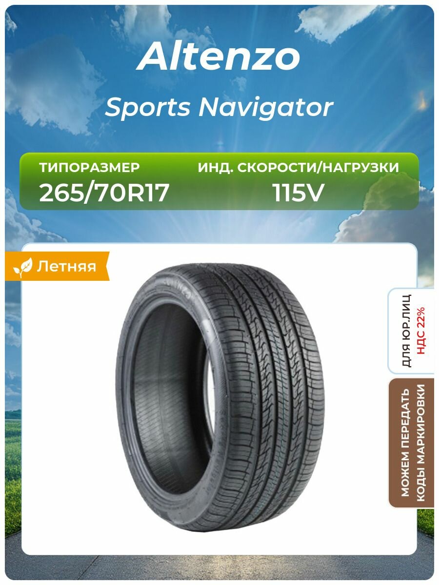 Шина Altenzo Sports Navigator