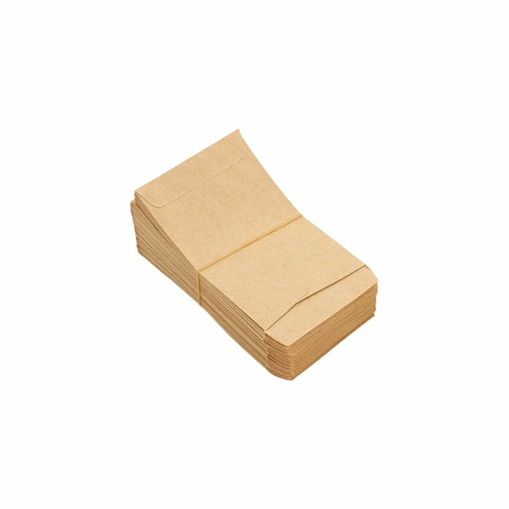 100шт, пакетик для семян из крафт-бумаги, пакетик для конфет-липкий, 9*13 см