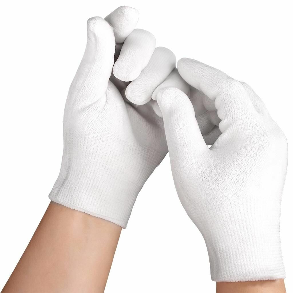 Многоразовые полировочные перчатки, Белый