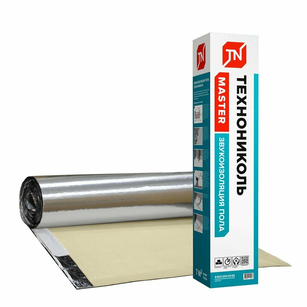 Звукоизоляция пола Технониколь рулонная 1x7 м