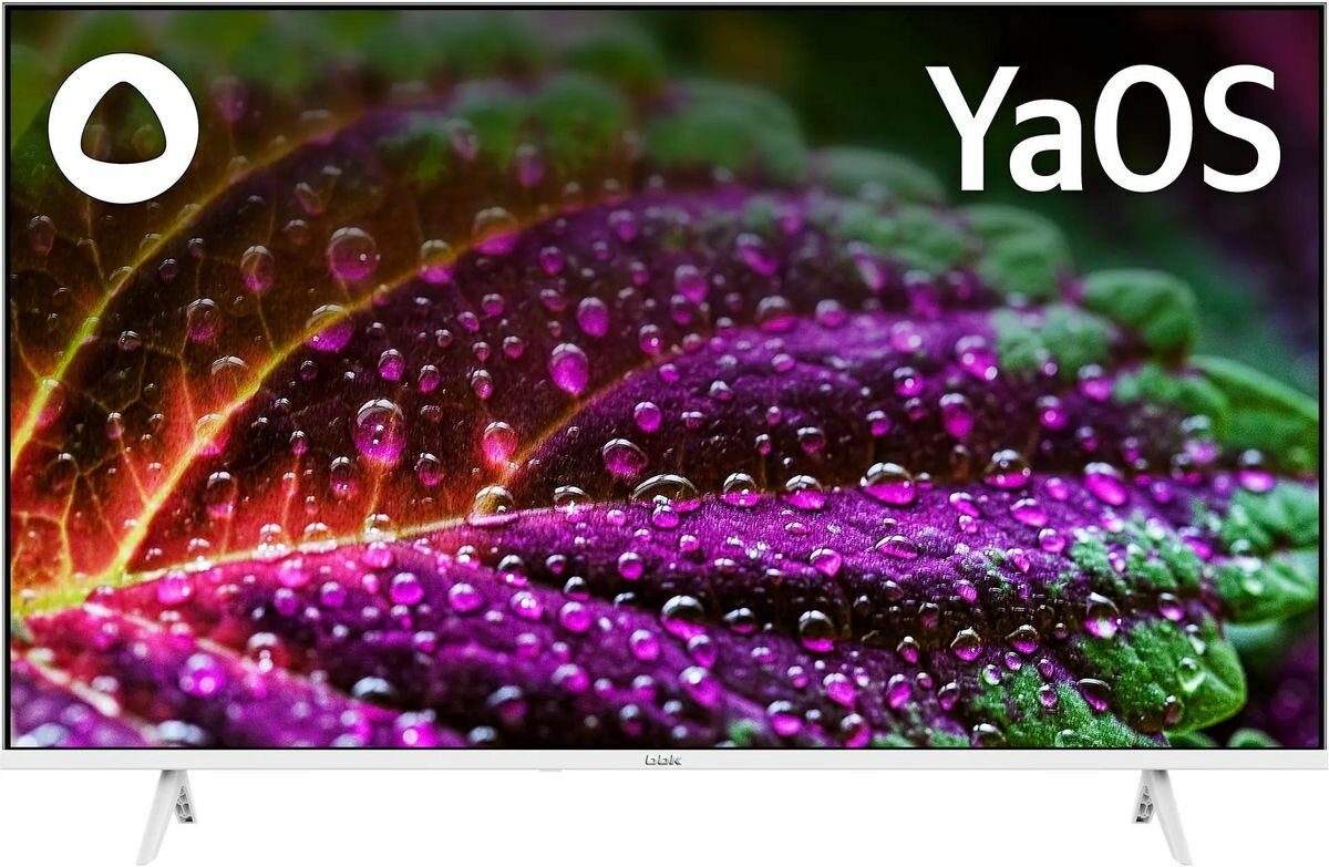 43" Телевизор BBK 43LEX-7247/FTS2C (W) FULL HD, смарт ТВ, YaOS, белый